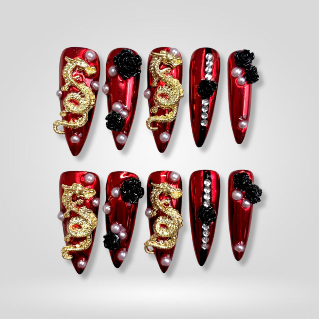 Blaze Dragon – SugarNailArt.com